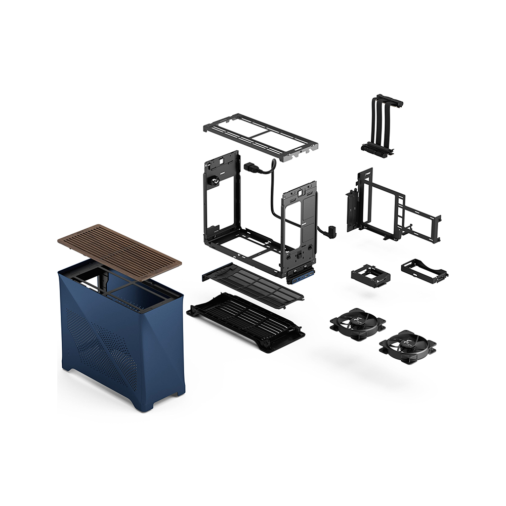 Vỏ Case Fractal Design Era 2 Midnight Blue ITX - SFF Sang Trọng